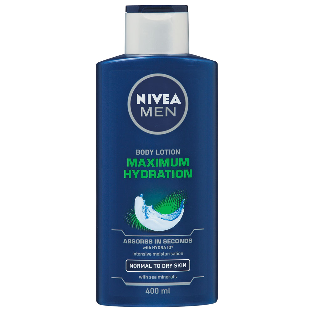 NIVEA FOR MEN MAX HYDRATION BDY LT 400ML